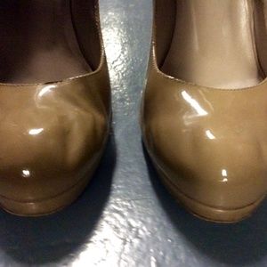 LK Bennett | Shoes | Lk Bennett Sledge Pumps Patent Leather In Taupe ...